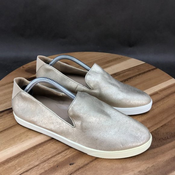 Max Studio | Shoes | Max Studio Gold Floral Slip On Sneakers Shoes ...